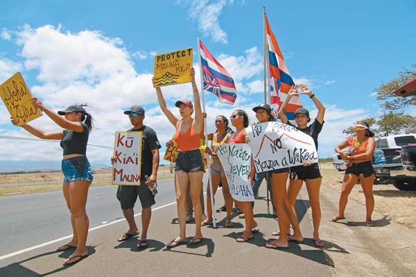 Standing for Mauna Kea on Maui | News, Sports, Jobs - Maui News